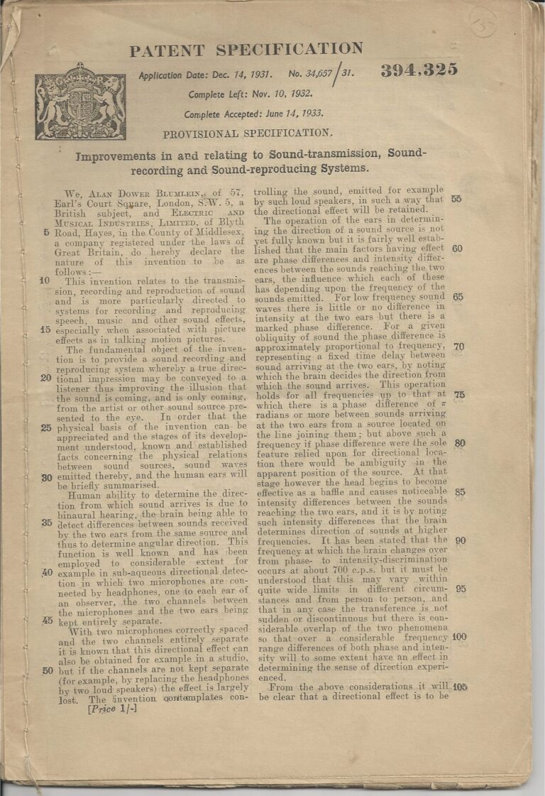 Alan Blumlein - Hi-Fi Hall of Fame